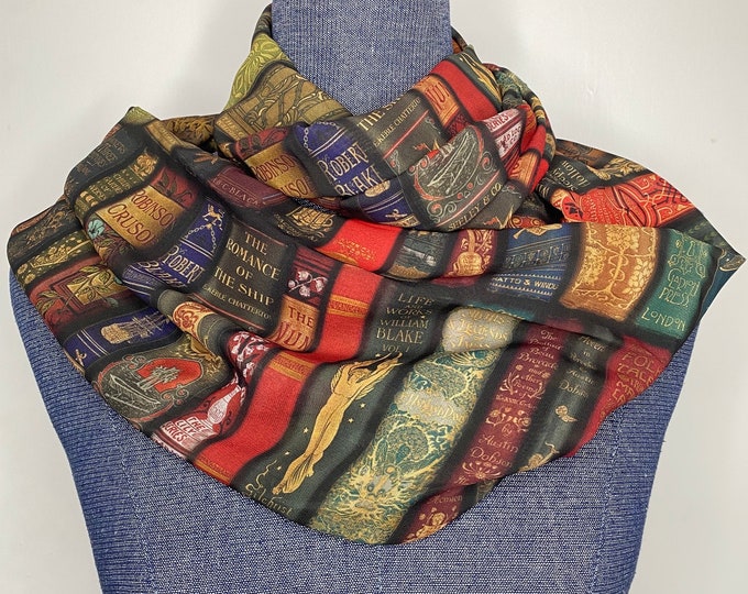 Books Scarf - Etsy