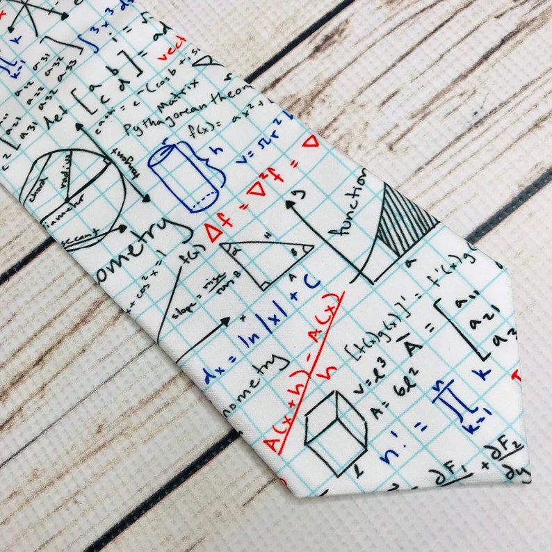 Geometry Tie Math Tie Equation Tie Math Teacher Tie Math - Etsy