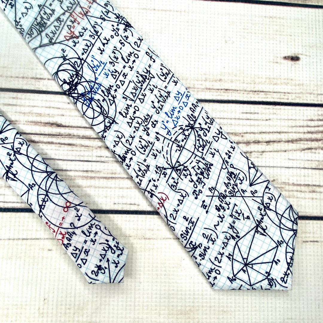 Math Tie, Geometry Tie, Equation Tie, Statistics Gift, Math Teacher Tie ...