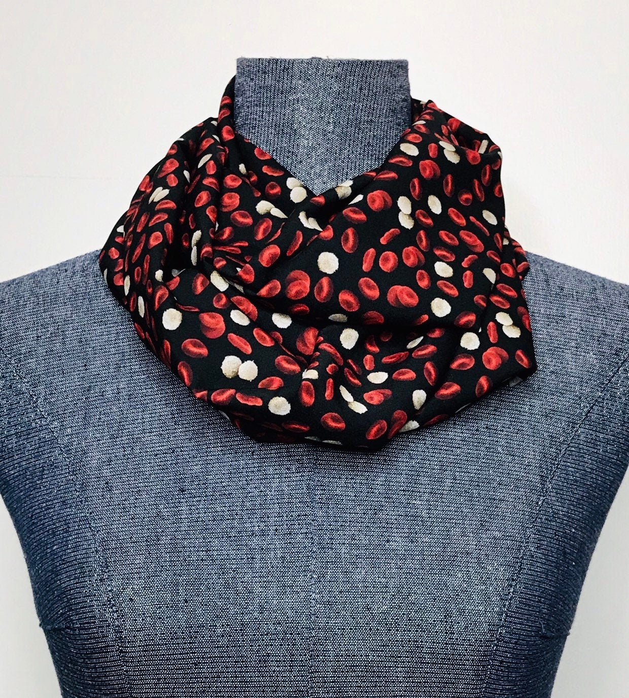 Red and White Blood Cells Scarf Chiffon Infinity Scarf - Etsy Canada