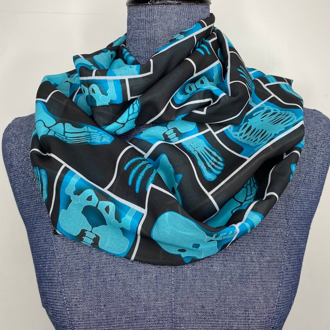 X Ray Scarf, Infinity Scarf, Radiology Technologist Gift, Xray Gift ...