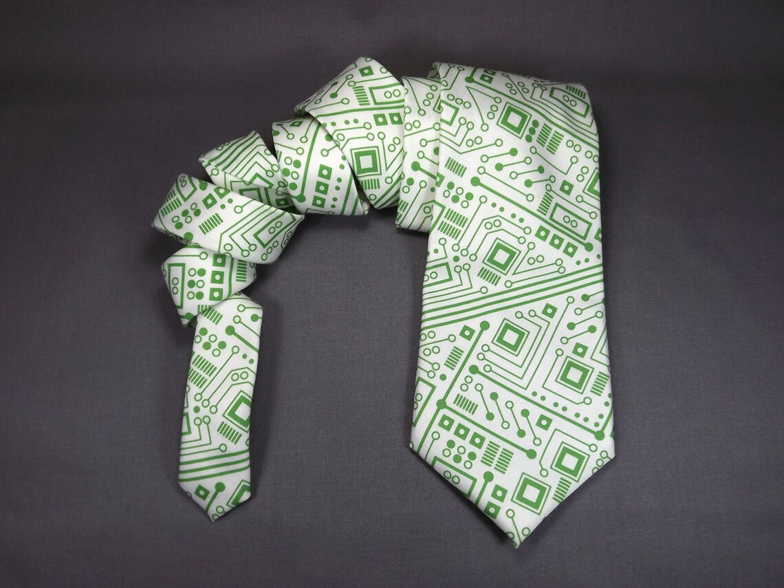 Circuit Board Tie Computer Circuits Computer Tie Geek Tie | Etsy