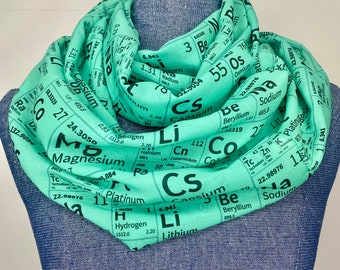 Periodic Table of Elements Scarf - Etsy