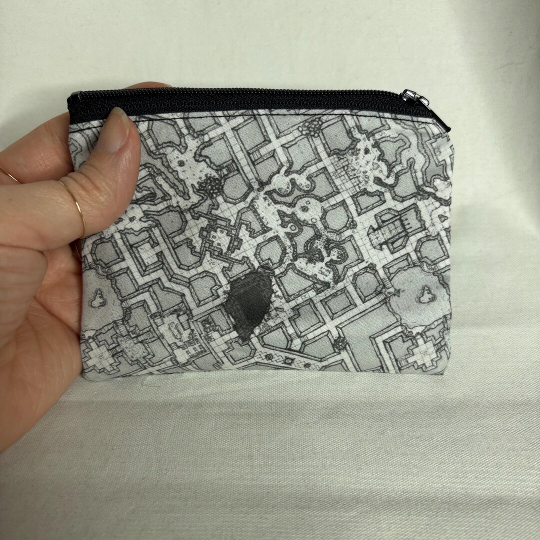 Dnd Zipper Pouch, Dungeons and Dragons Gift, Dungeons Map Coin Purse ...