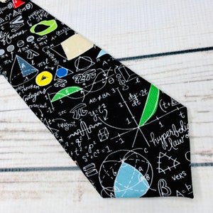 Math Tie, Geometry Tie, Equation Tie, Math Teacher Tie, Math Teacher ...