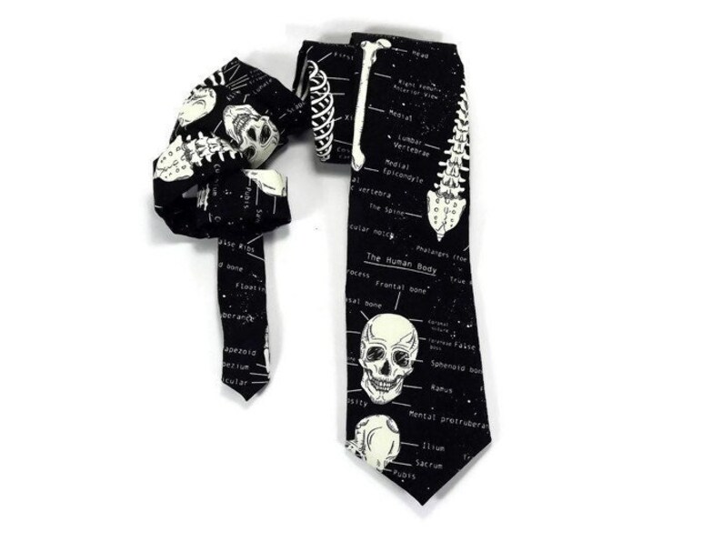 Skeleton Necktie Orthopedic Tie Chiropractic Tie Medical - Etsy