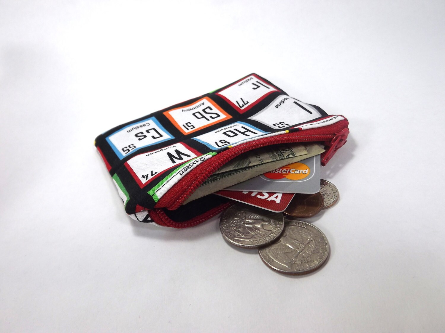 Periodic Table of Elements Card Wallet, Science Coin Purse, Scientific ...