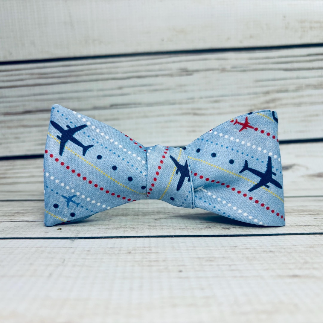 Airplane Bowtie, Air Plane Bow Tie, Plane Bowtie, Airplane Stripes ...