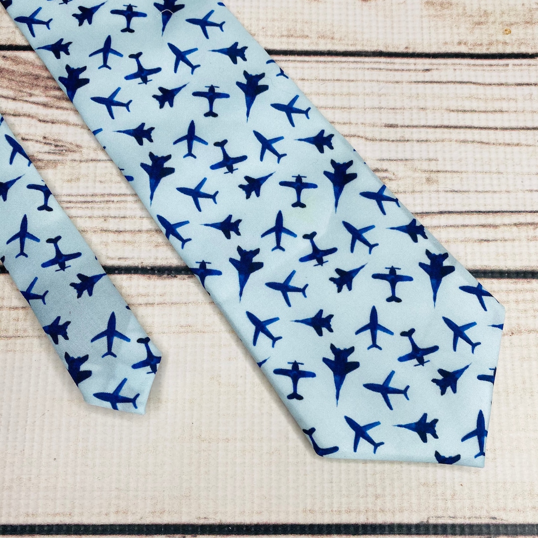 Airplane Neck Tie, Air Plane Tie, Pilot Tie, Air Plane Necktie, Pilot ...