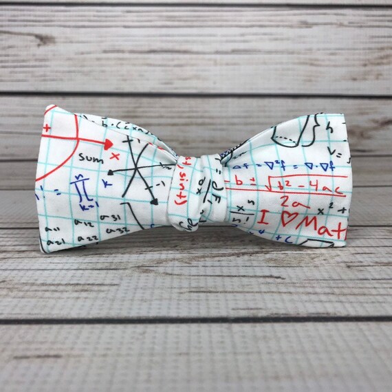 Math Bowtie Graph Paper Equations Bowtie Mathematics | Etsy