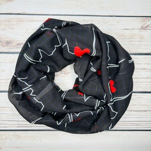 Doctor Scarf, Ekg Scarf, Heartbeat Scarf, Nurse Gift, Doctor Graduation ...