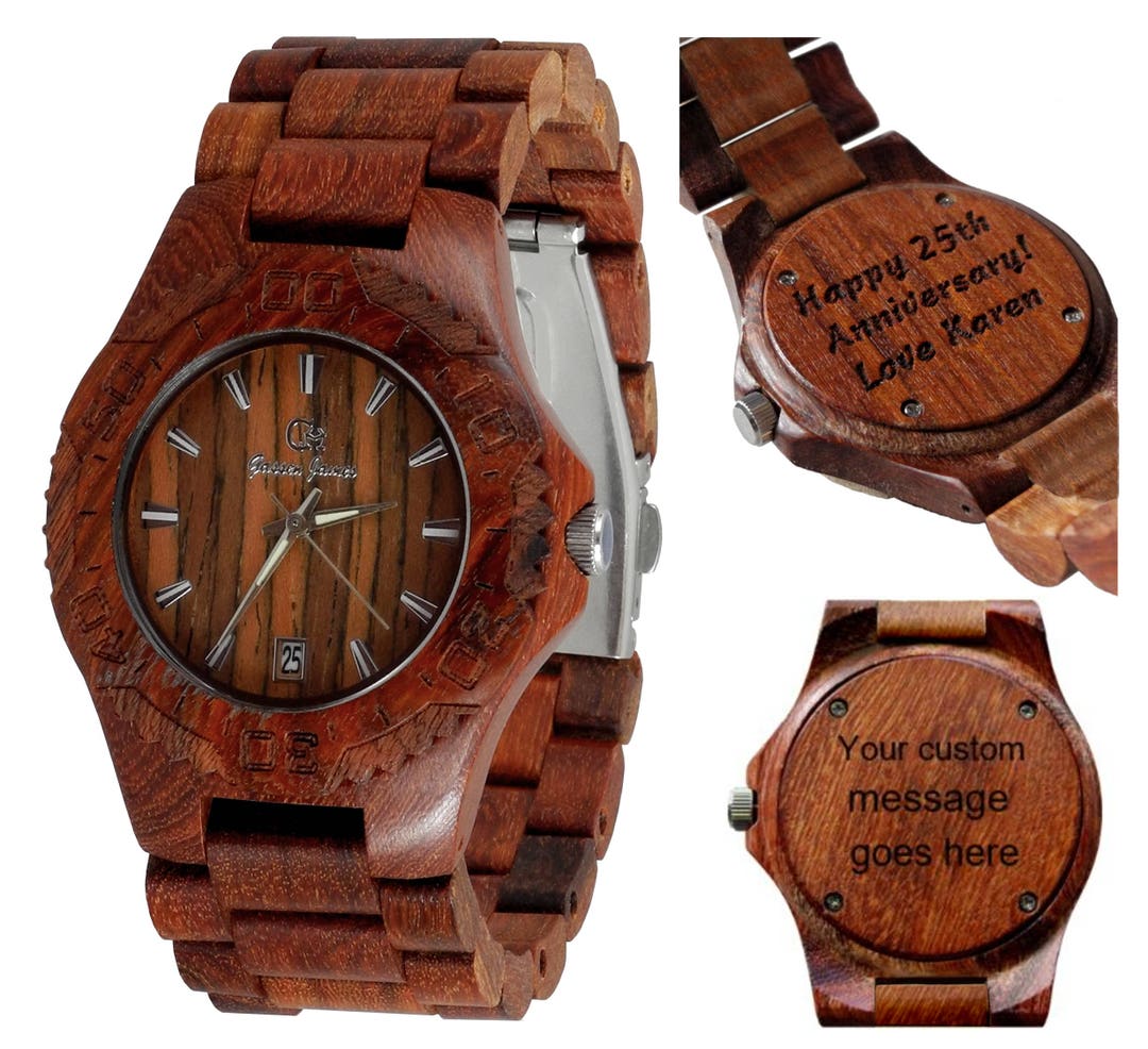 Wooden Watch-wood Watch Engraving-men's Watch-women's Watch-custom ...