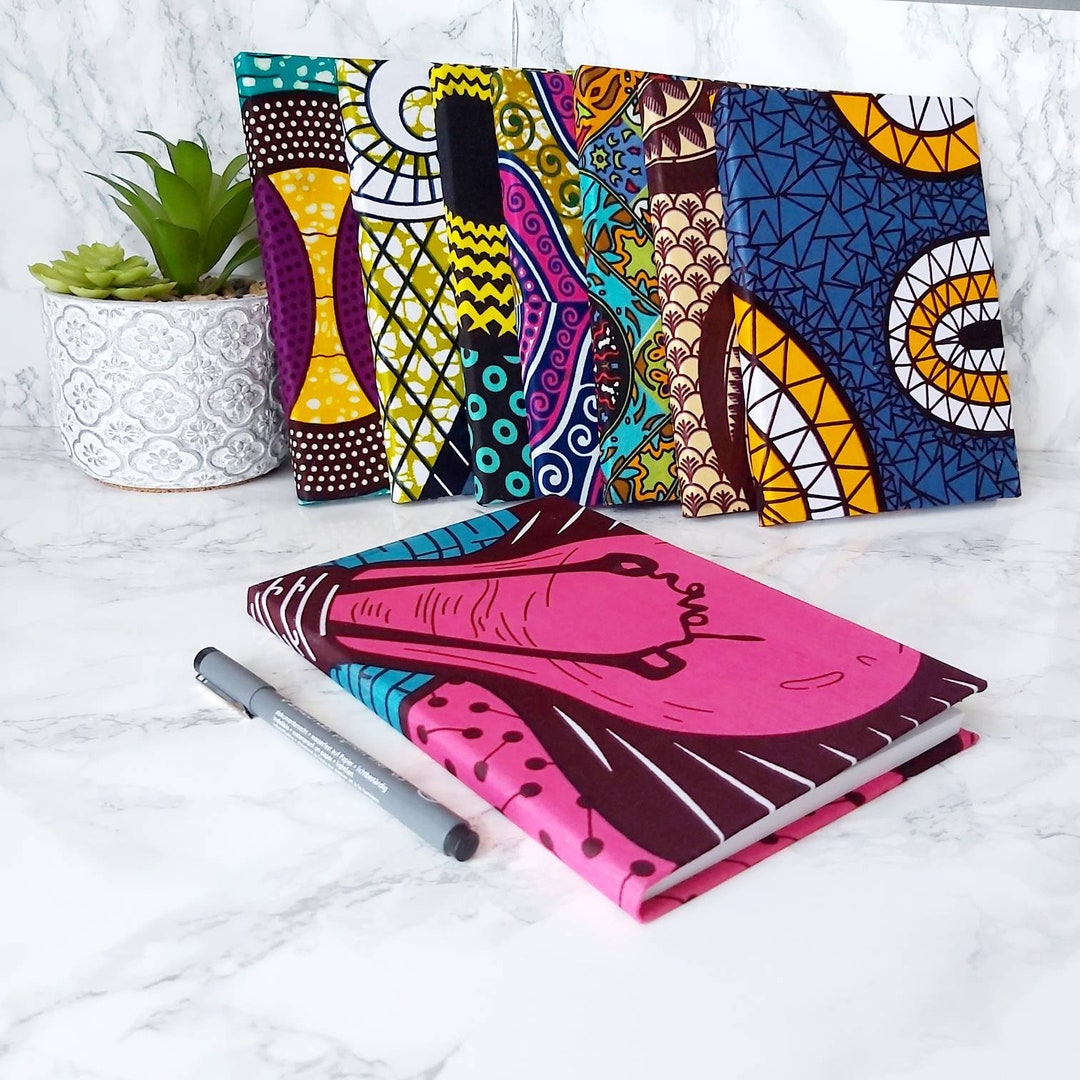 A5 African Print, Ankara Print, Printed Notebooks, Stationary, Jotter ...