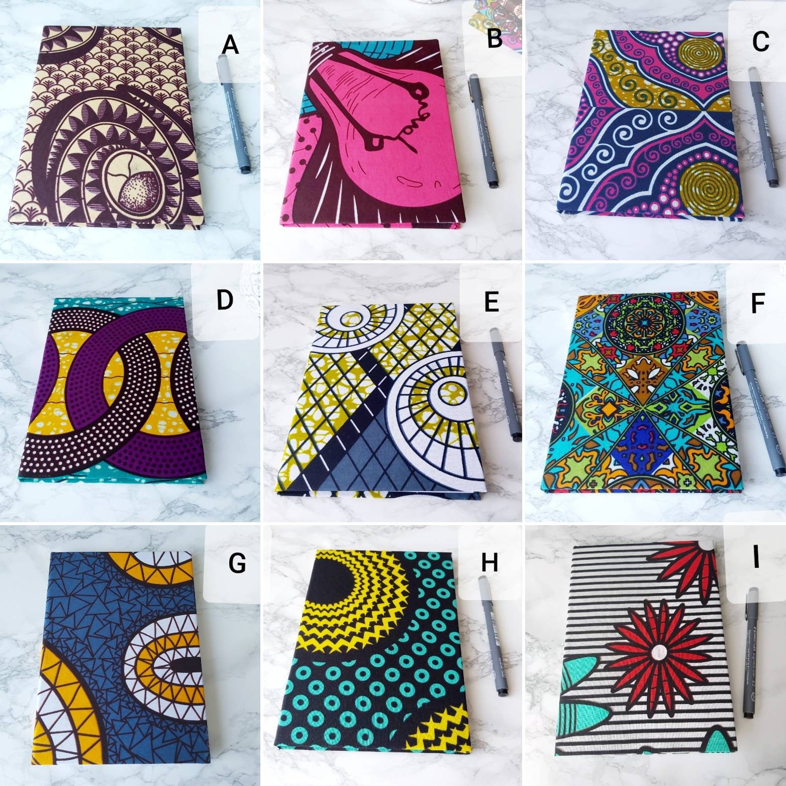 A5 African Print Ankara Print Printed Notebooks Stationary - Etsy