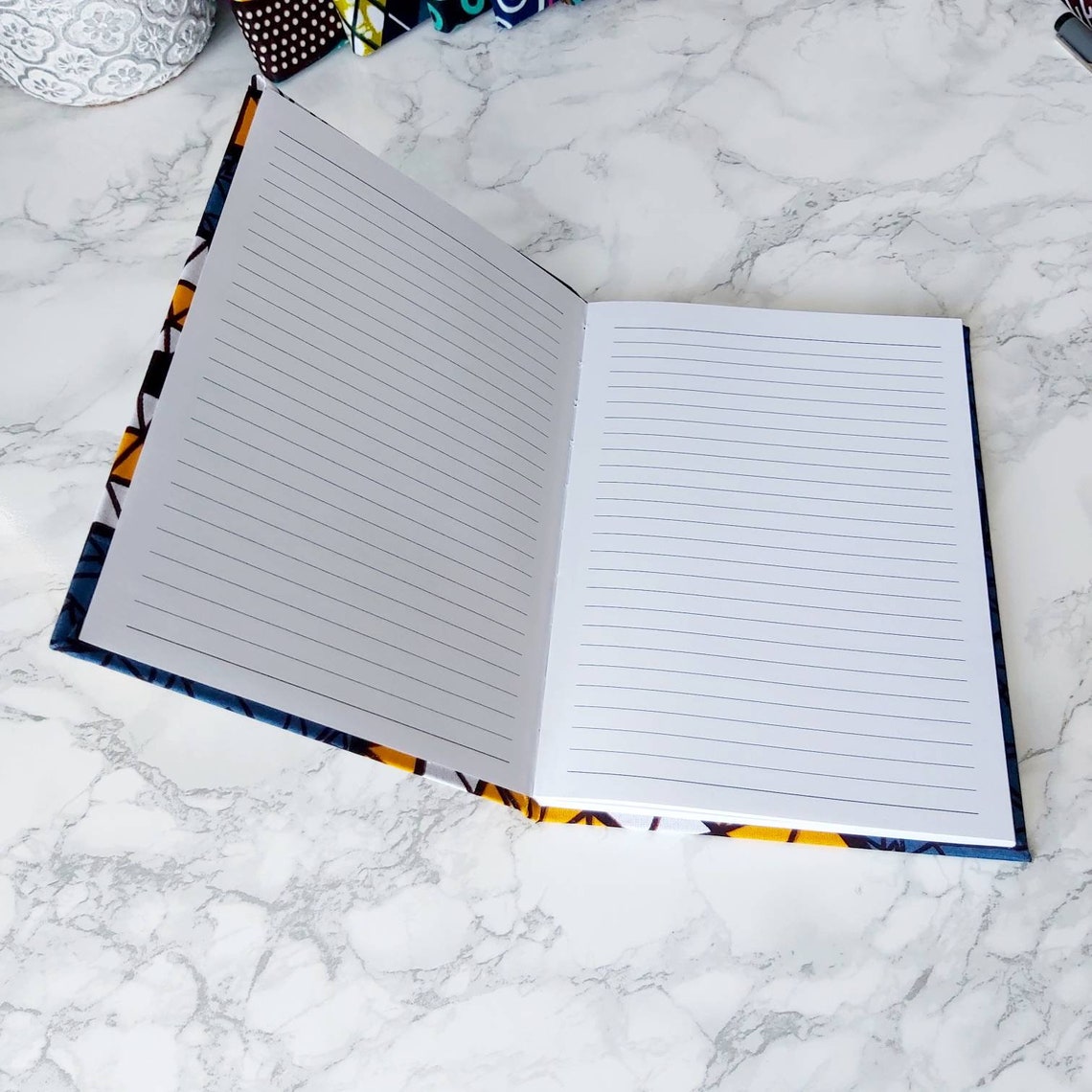 A5 African Print, Ankara Print, Printed Notebooks, Stationary, Jotter ...