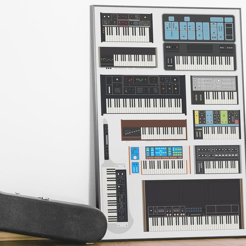 Moog Modular Art Print Analog Synth Vintage Graphic Home - Etsy