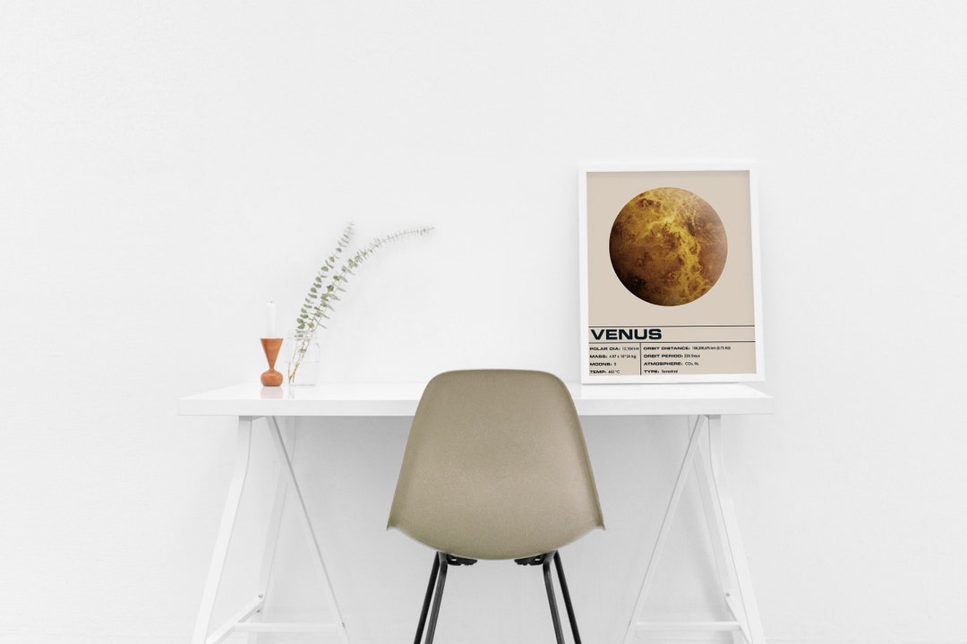 Venus Art Print | Space Poster | Galaxy Art | Planets Print | Celestial ...