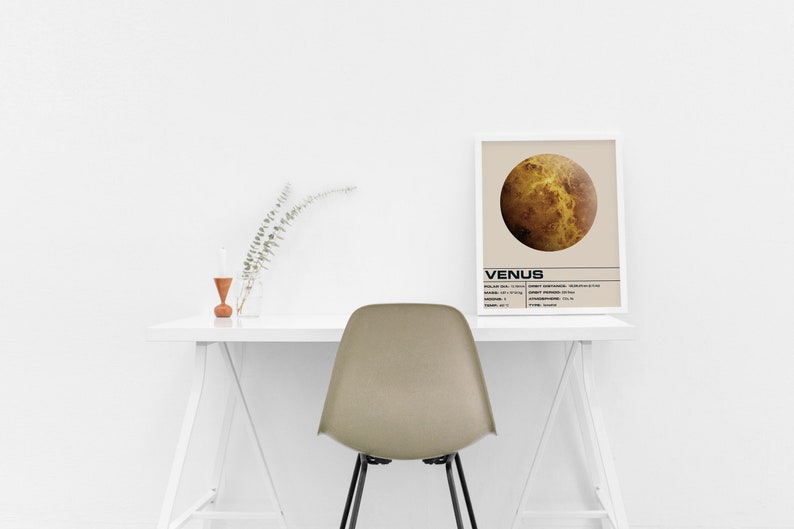 Venus Art Print Space Poster Galaxy Art Planets Print - Etsy