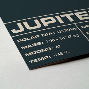 Jupiter Art Print | Space Poster | Galaxy Art | Lunar Print | Celestial ...