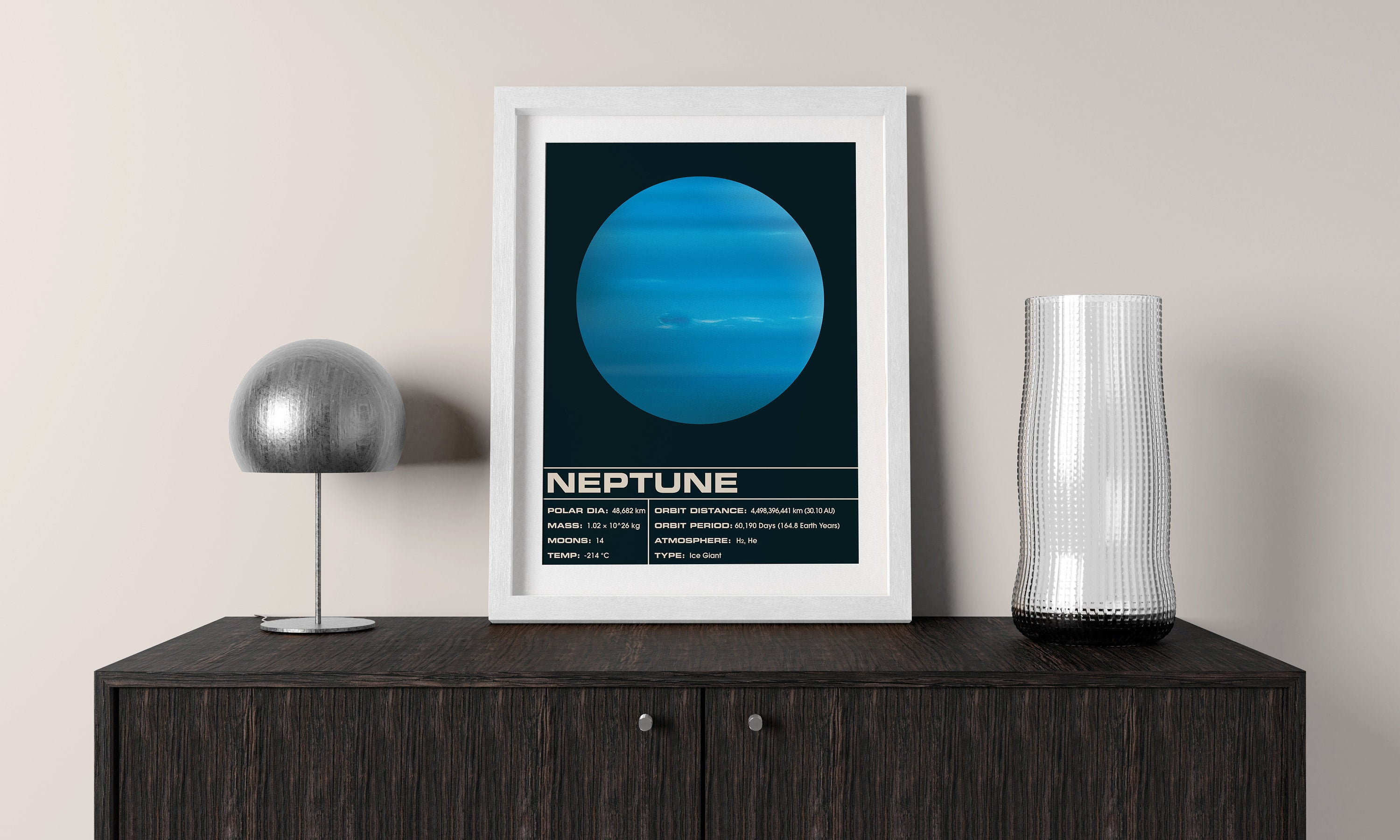 Neptune Art Print Space Poster Galaxy Art Planets Print Celestial Solar ...