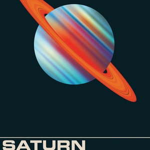 Saturn Art Print | Space Poster | Galaxy Art | Planets Print ...