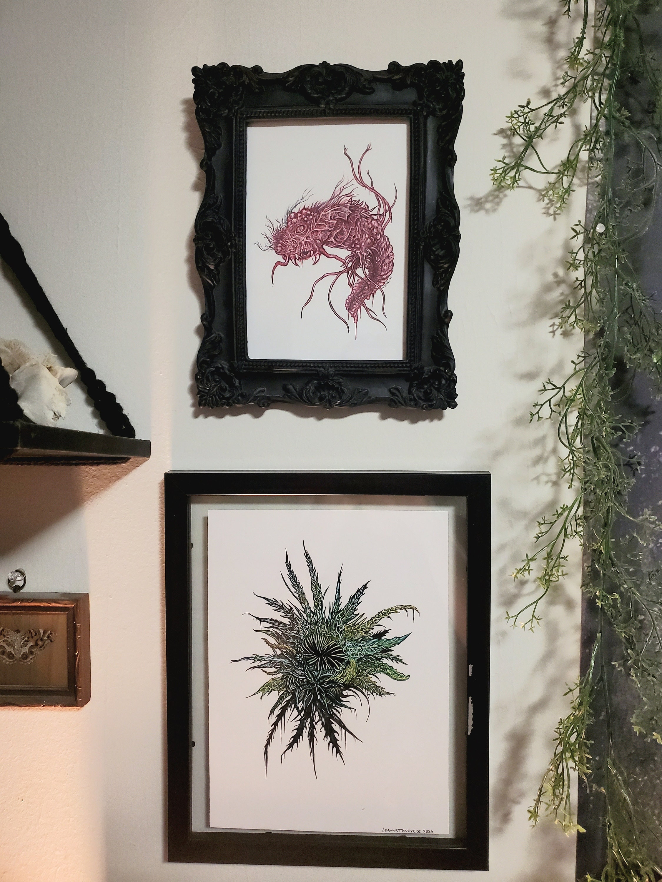 Polyp Monster Original Dark Illustration Drawing Pen Ballpoint - Etsy