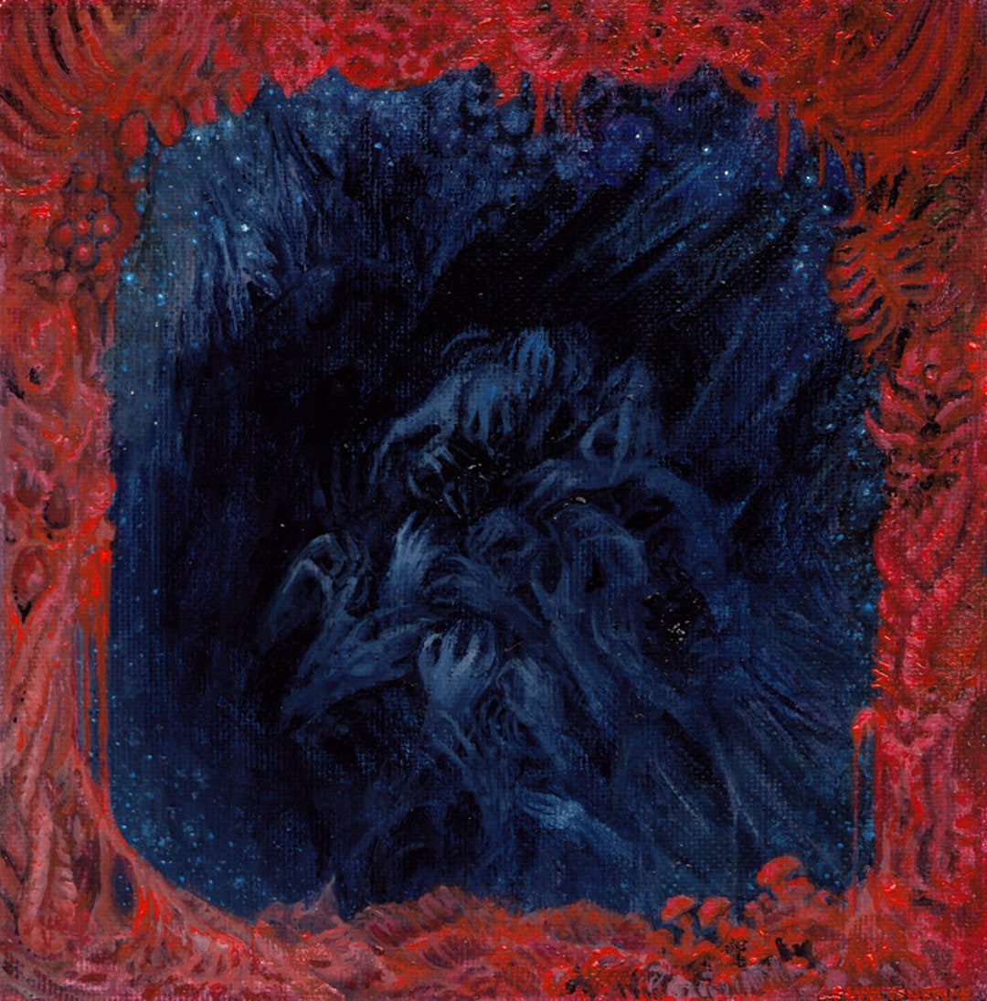 Metempsychosis Dark Cosmic Art 6x6 Surreal Macabre Gore Poster Print ...