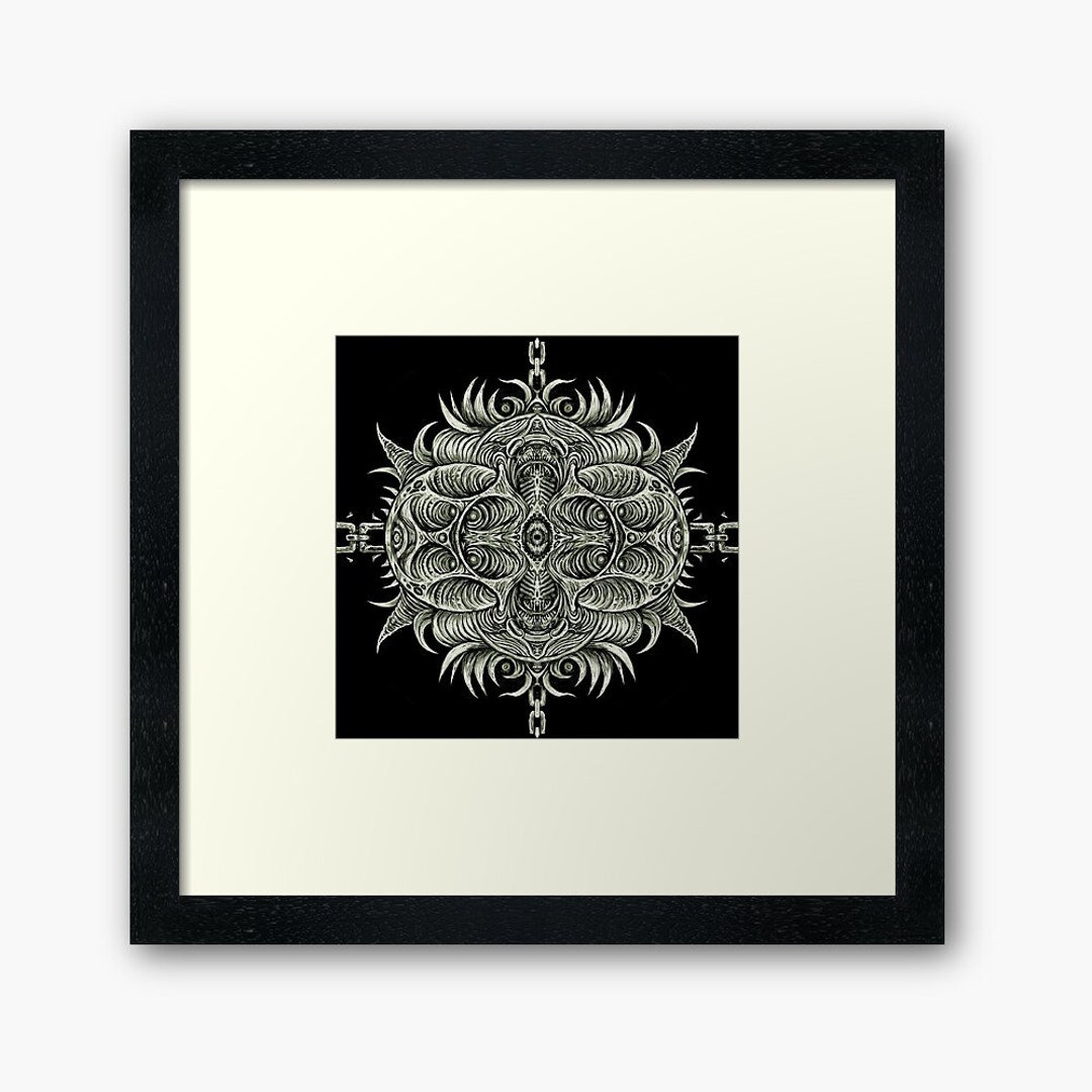 Evil Eye Print Dark Art 6x6 Gothic Dark Surreal Abstract Third Eye ...