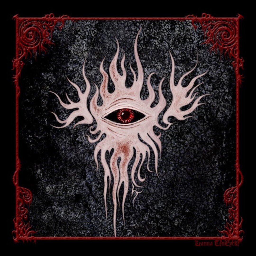 Evil Eye Print Dark Art 6x6 Surreal Abstract Tribal Third Eye Poster ...