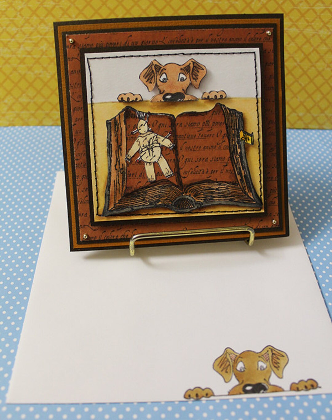 Voodoo Dog Handmade Card Voodoo Handmade Card Dog Card - Etsy