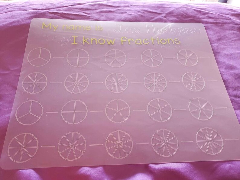 Tracing Mat - FRACTIONS - SVG - Homeschool - Cutting File - DIY - Etsy ...