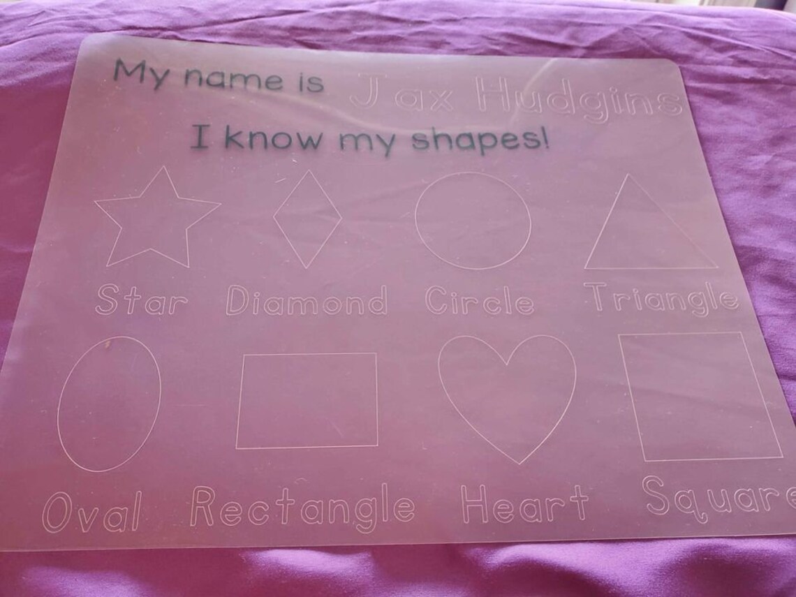 Tracing Mat - SHAPES - SVG - Homeschool - Cutting File - DIY - Etsy