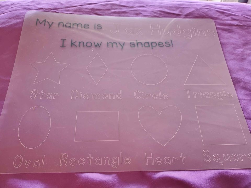 Tracing Mat - SHAPES - SVG - Homeschool - Cutting File - DIY - Etsy