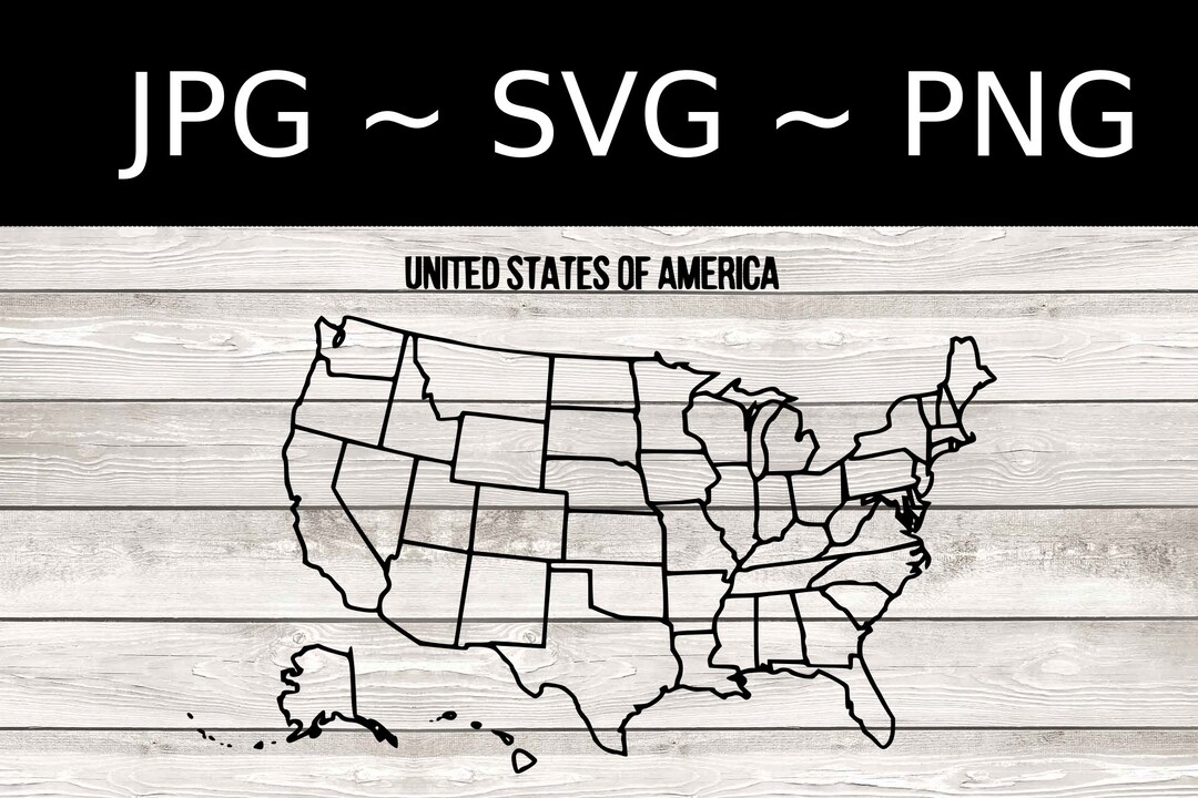 Tracing Mat - Map USA - SVG - Homeschool - Cutting File - DIY - Etsy