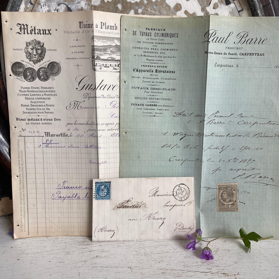Antique French Memorabilia Collection II - Etsy