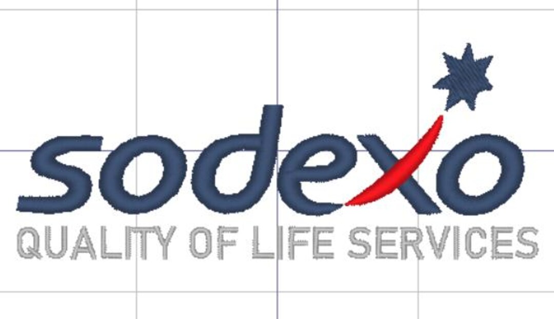 Sodexo With Slogan Logo Embroidery Design - Small Business Logo - Etsy