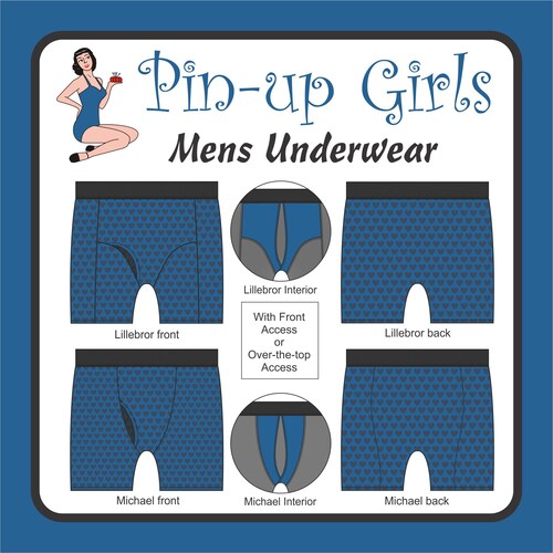 MENS UNDERWEAR PATTERN A Pin up Girls Original Pattern - Etsy