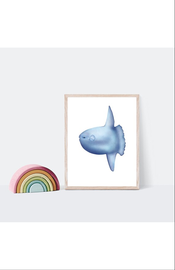 PRINTABLE Ocean Sunfish Digital Download Instant Download - Etsy