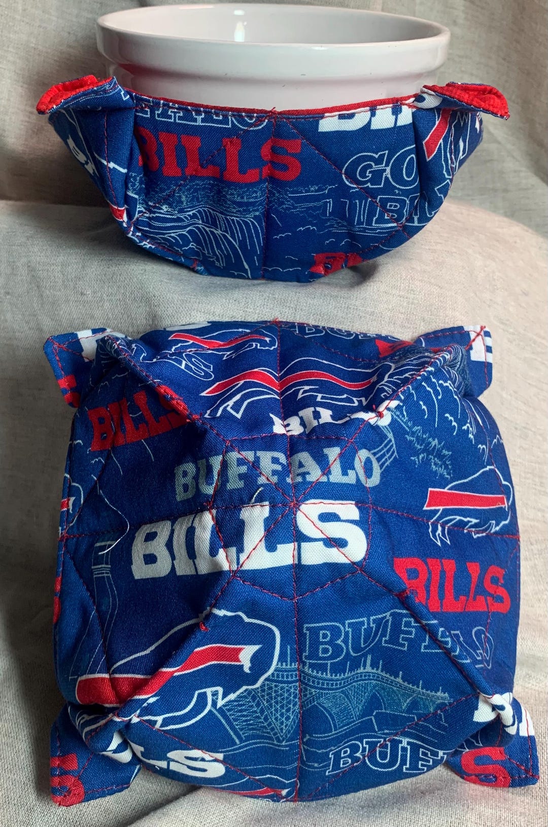 Buffalo Bills / Food Bowl Cozy/ Microwavable - Etsy