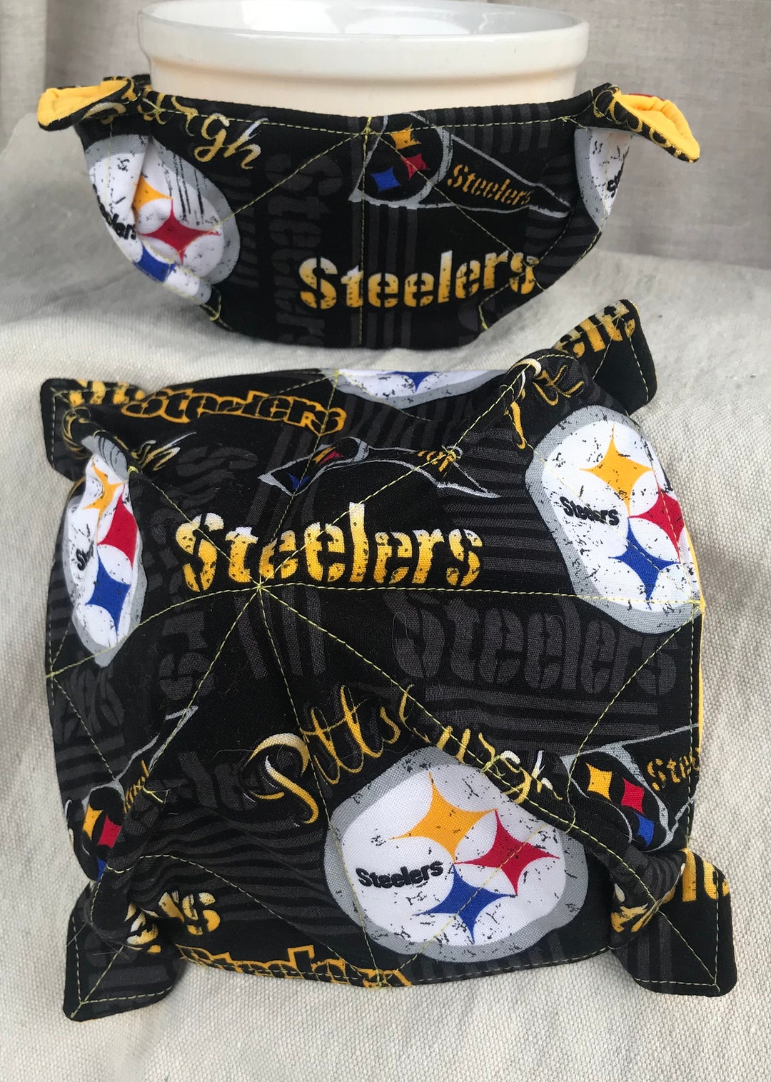 Pittsburgh Steelers Food Bowl Cozy/ Microwavable - Etsy