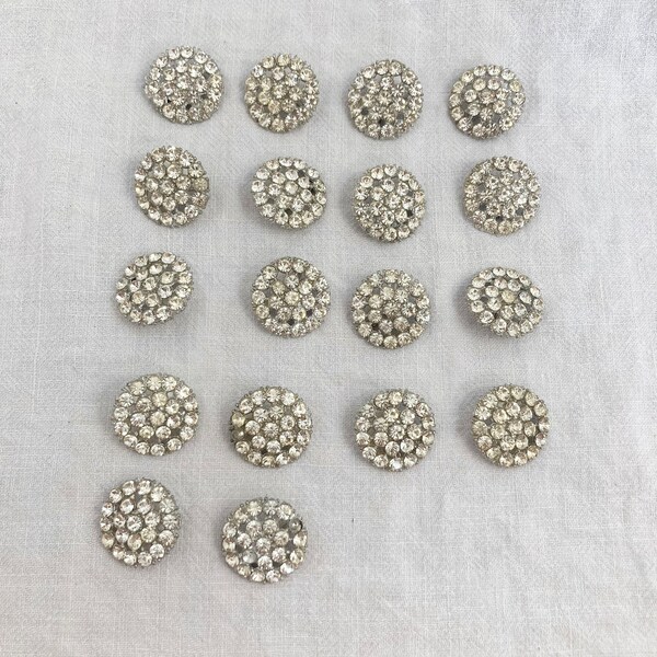 Rhinestone Buttons - Etsy