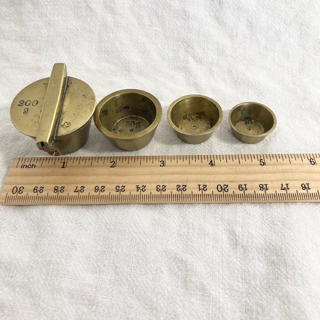 Antique Set Brass Nesting Weights - Etsy