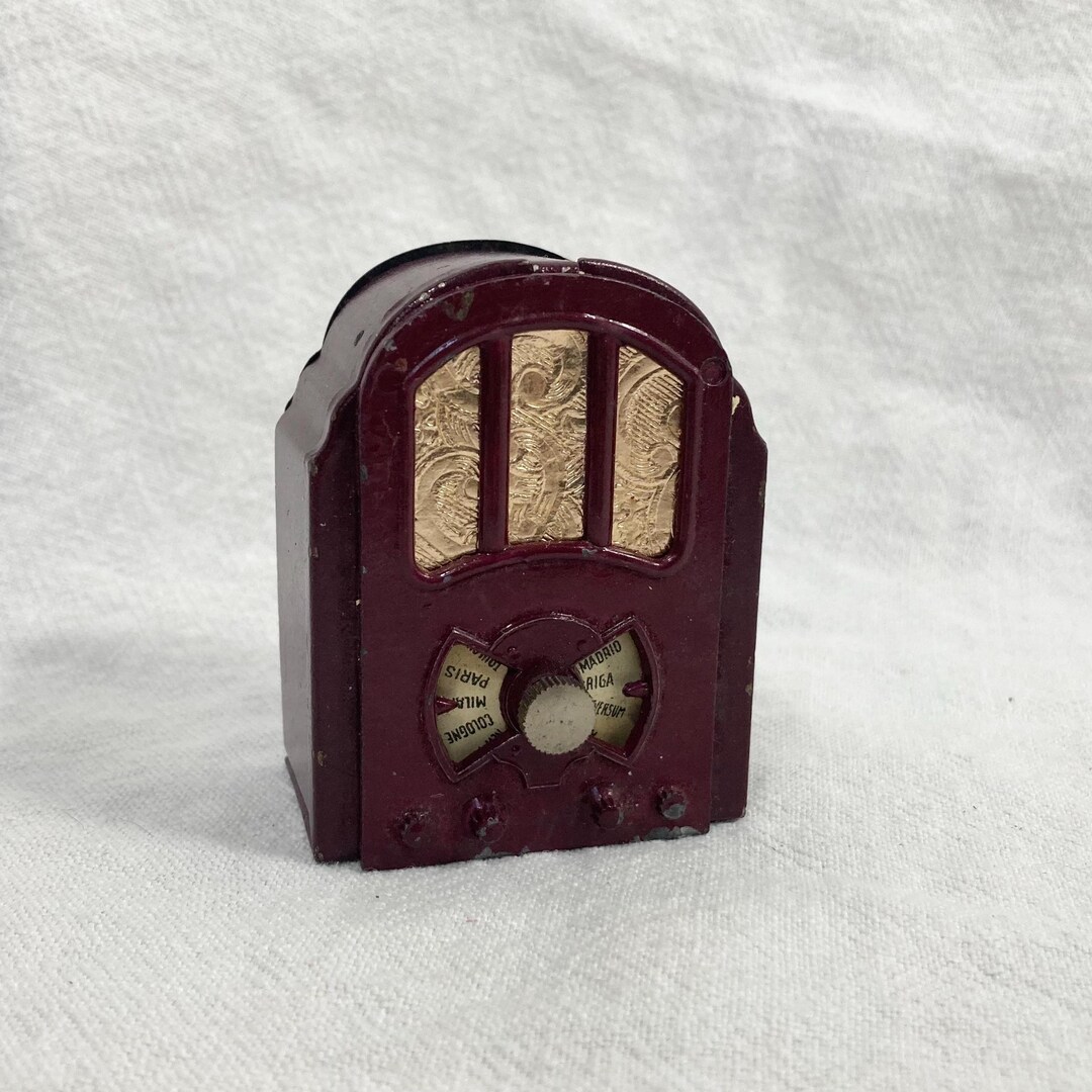Mini 1930s Cathedral Radio PENCIL SHARPENER, Made in Germany, - Etsy