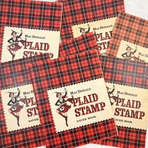 Lot of 7 Macdonald Plaid Stamp Books - Etsy