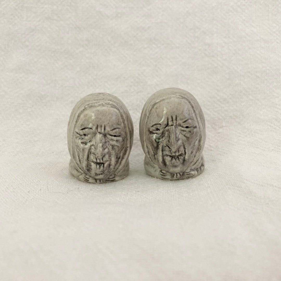 2 Marley’s Ghost Thimbles, Perennis Staffordshire Character Thimble ...