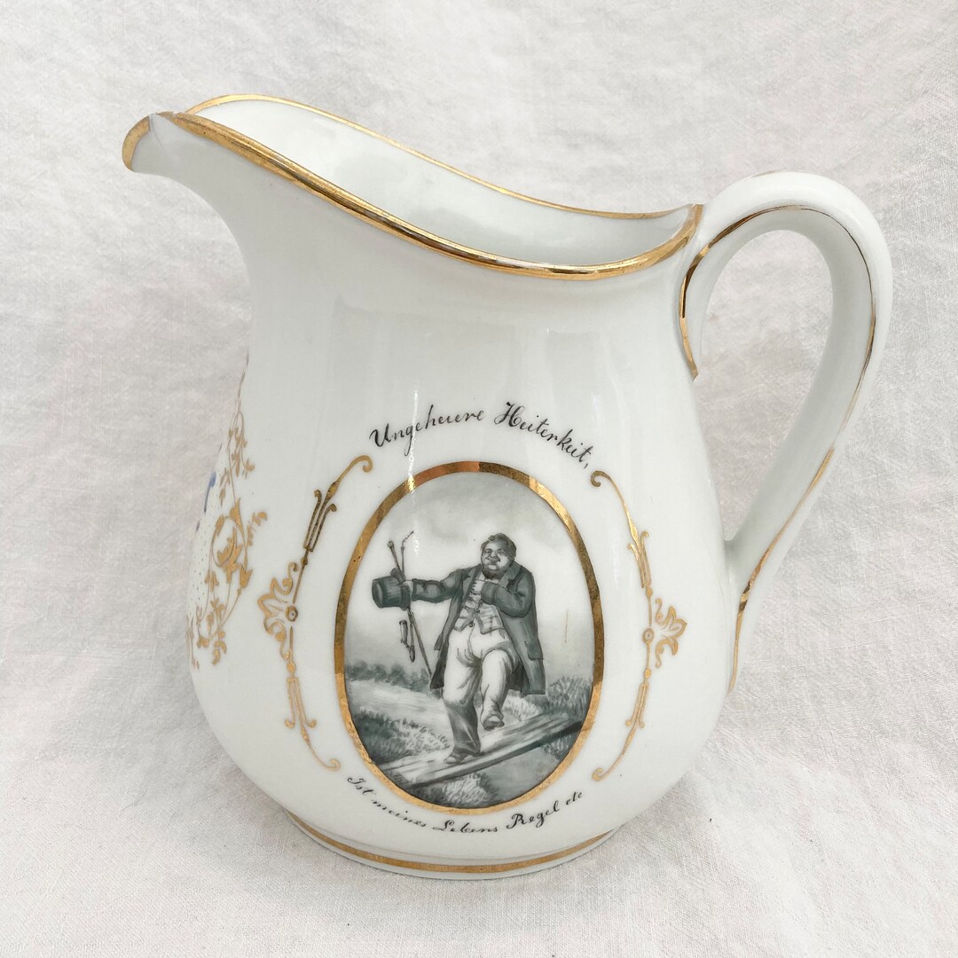 AS IS German Drinking Motto Handpainted Pitcher - Etsy