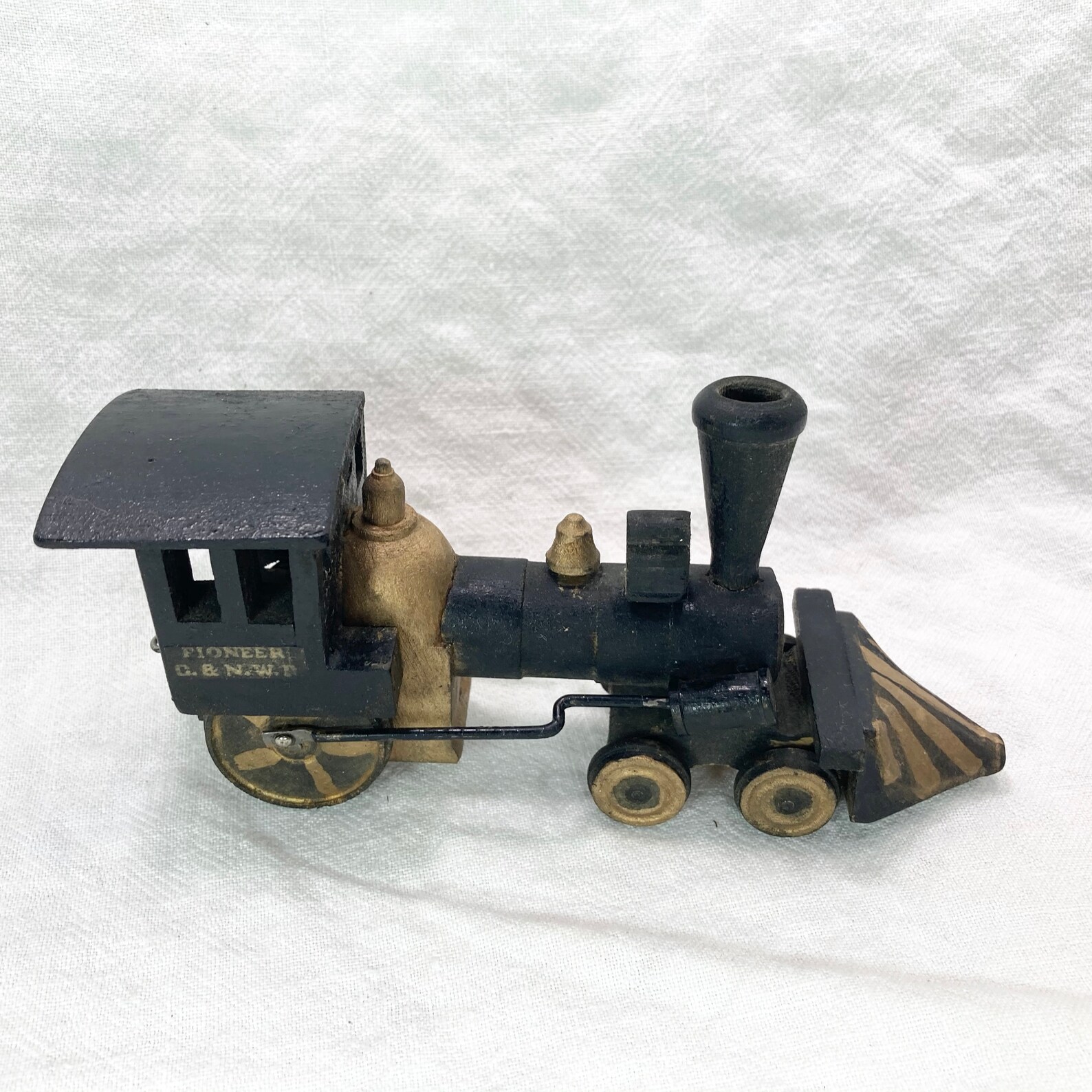 Vintage Wooden Toy Pioneer Steam Train and Engine Model - Etsy