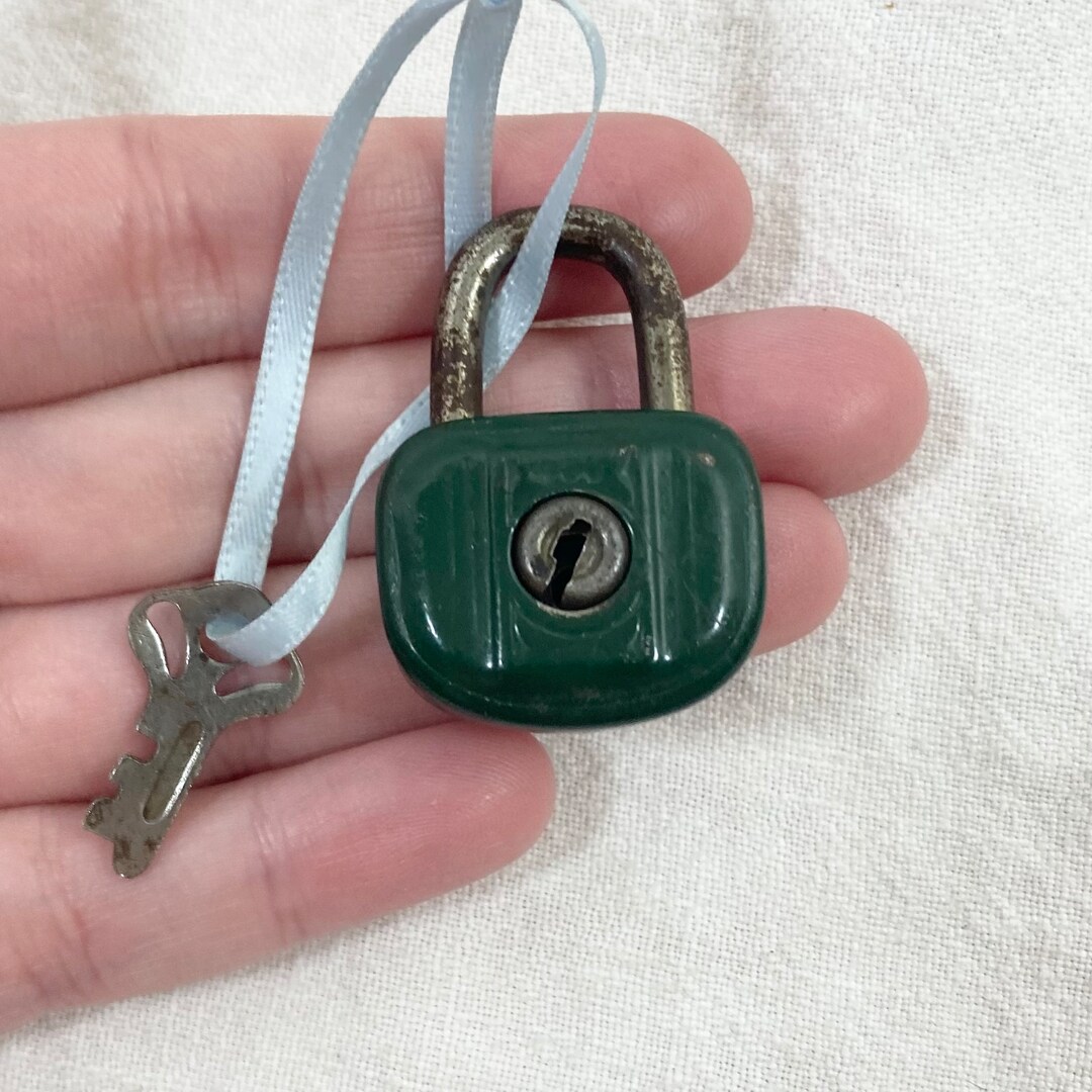 Vintage Miniature Padlock, Hardware, Keychain - Etsy