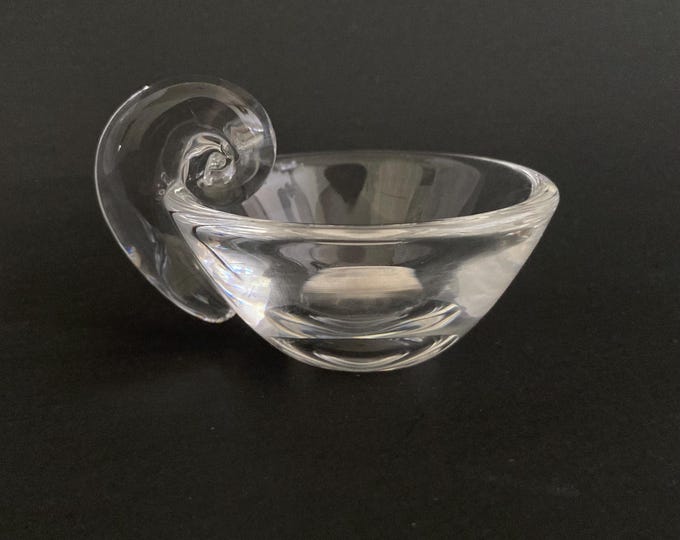 Steuben Art Glass Heritage Nut Dish Signed W/ Etched Signature - Etsy