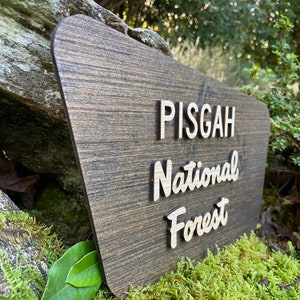 Pisgah National Forest Sign - 12" W | PNF Sign | Pisgah Sign | PNF Art ...